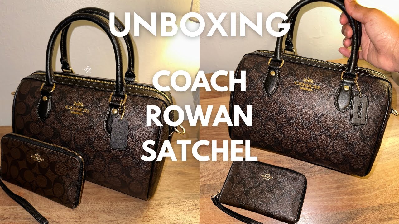 UNBOXING Coach Rowan Satchel Bag/Demo **ASMR**