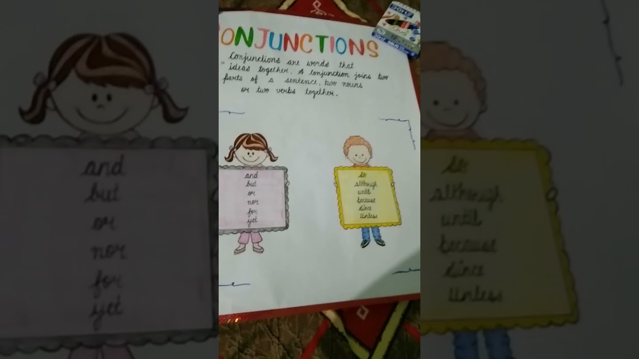 chart of English on the topic of conjunction #creative