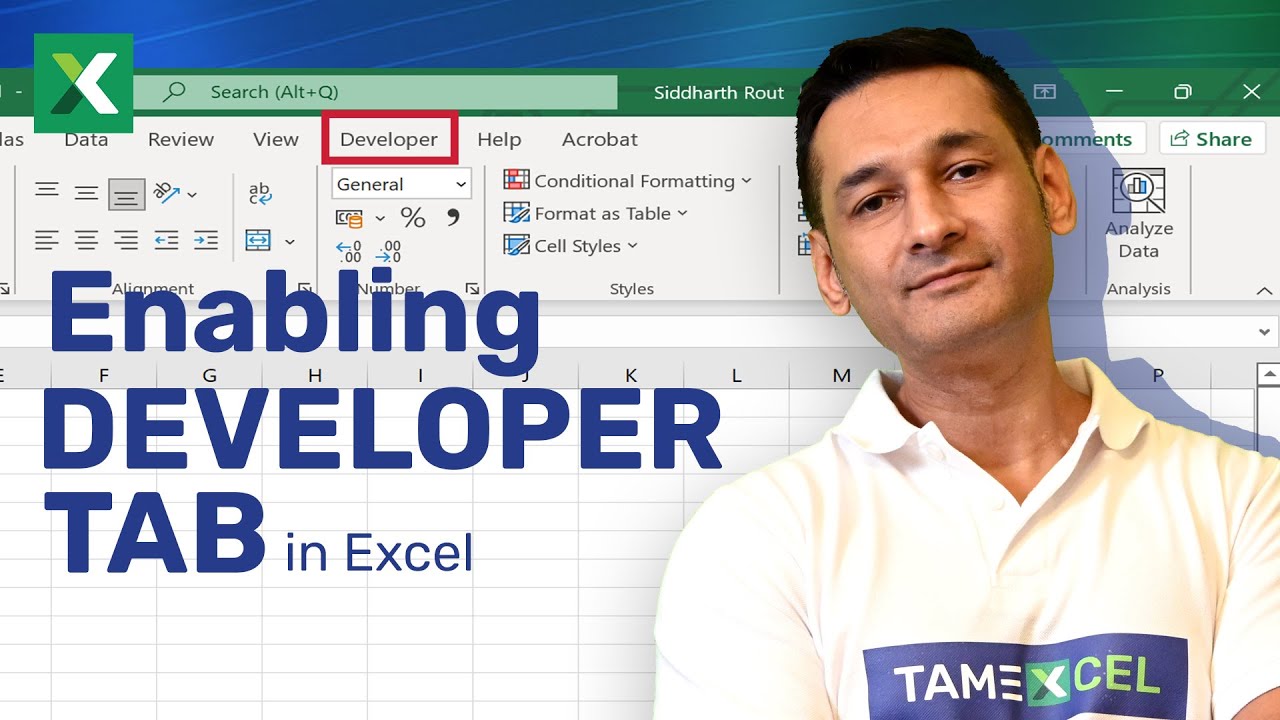 How to Enable the Developer Tab in Excel 365 (Desktop Version) for Windows