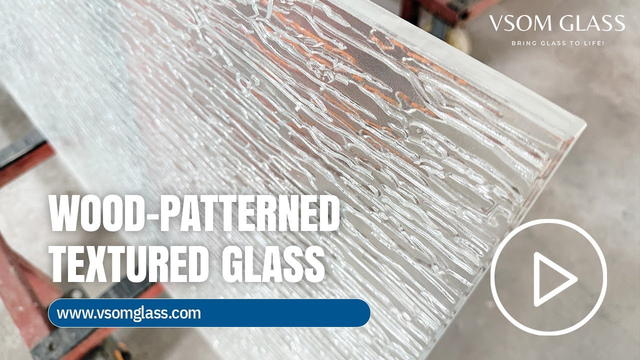 Wood Inspired Decorative Glass  A Warm and Natural Privacy Solution