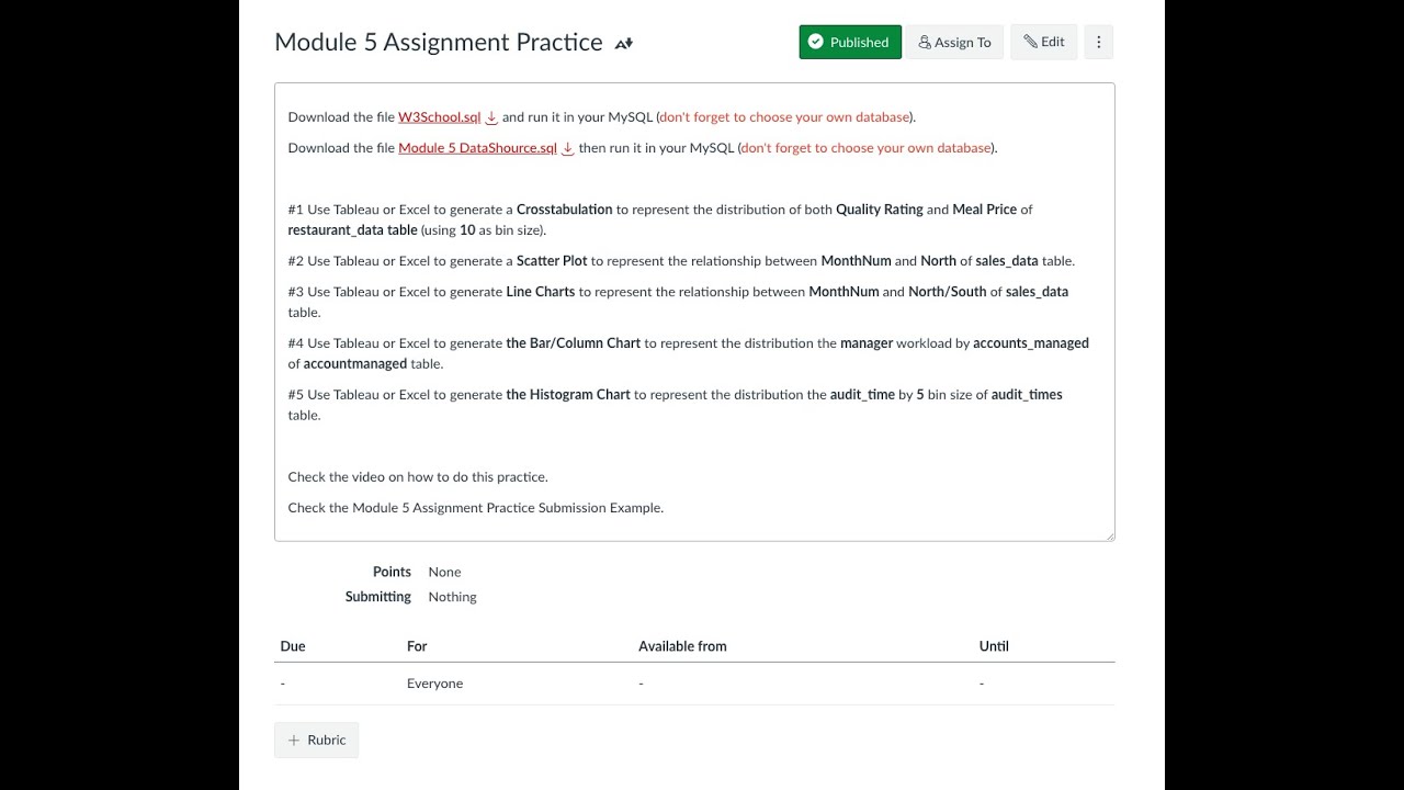 IS335 Module 5 Practice