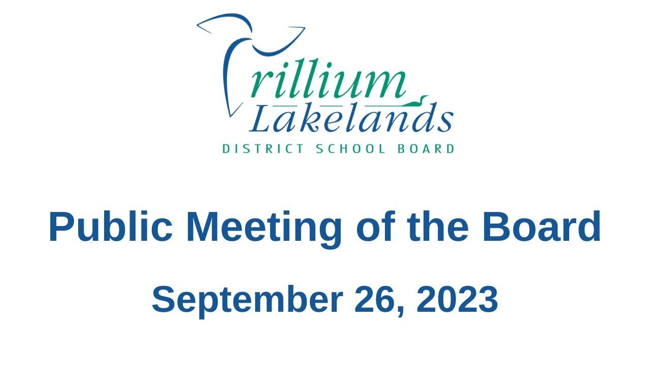Board Meetings – Trillium Lakelands District School Board