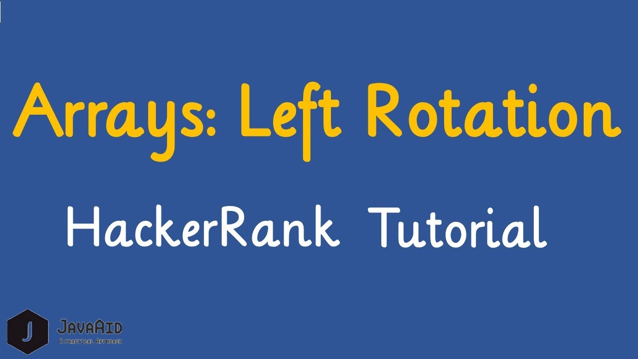 Arrays Left Rotation HackerRank Solution