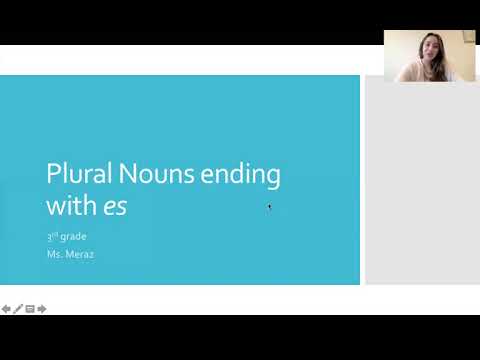 Grammar Lesson 9/21: Plural Nouns ending with es