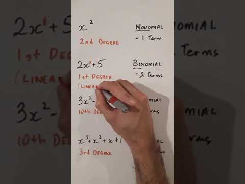 What is a Polynomial and How do we Name Them?