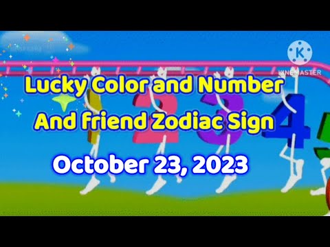 Lucky Color and Number and friend Zodiac Sign October 23, 2023 #LuckyNumbers #Color