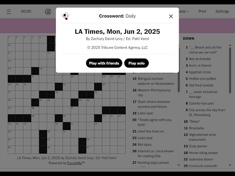 The Washington Post / LA Times Crossword 02/06/2025