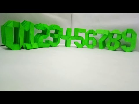 Origami Numbers 0 to 9 - No Tutorials