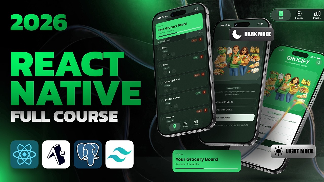 Full Stack React Native Tutorial for Beginners in 2026