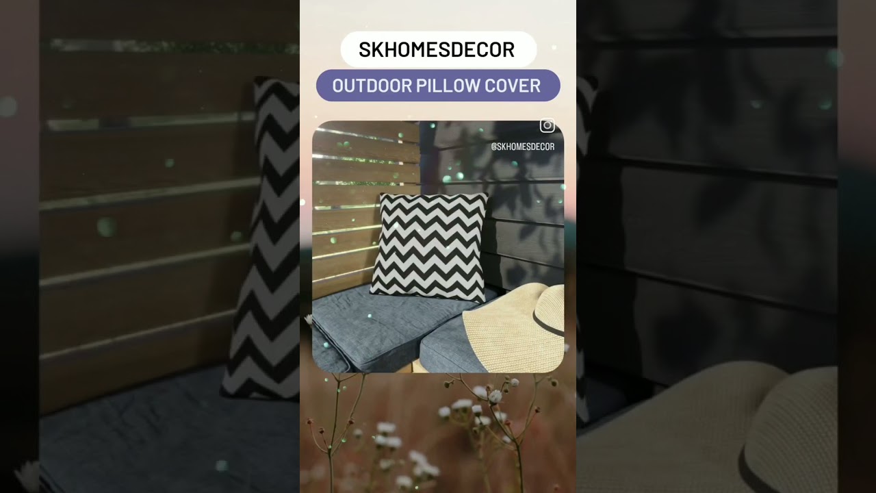 Stylish Outdoor Throw Pillow Covers ♥️ #homedecor #etsy #outdoor #pillow#lumbar#sofa #fashion #patio