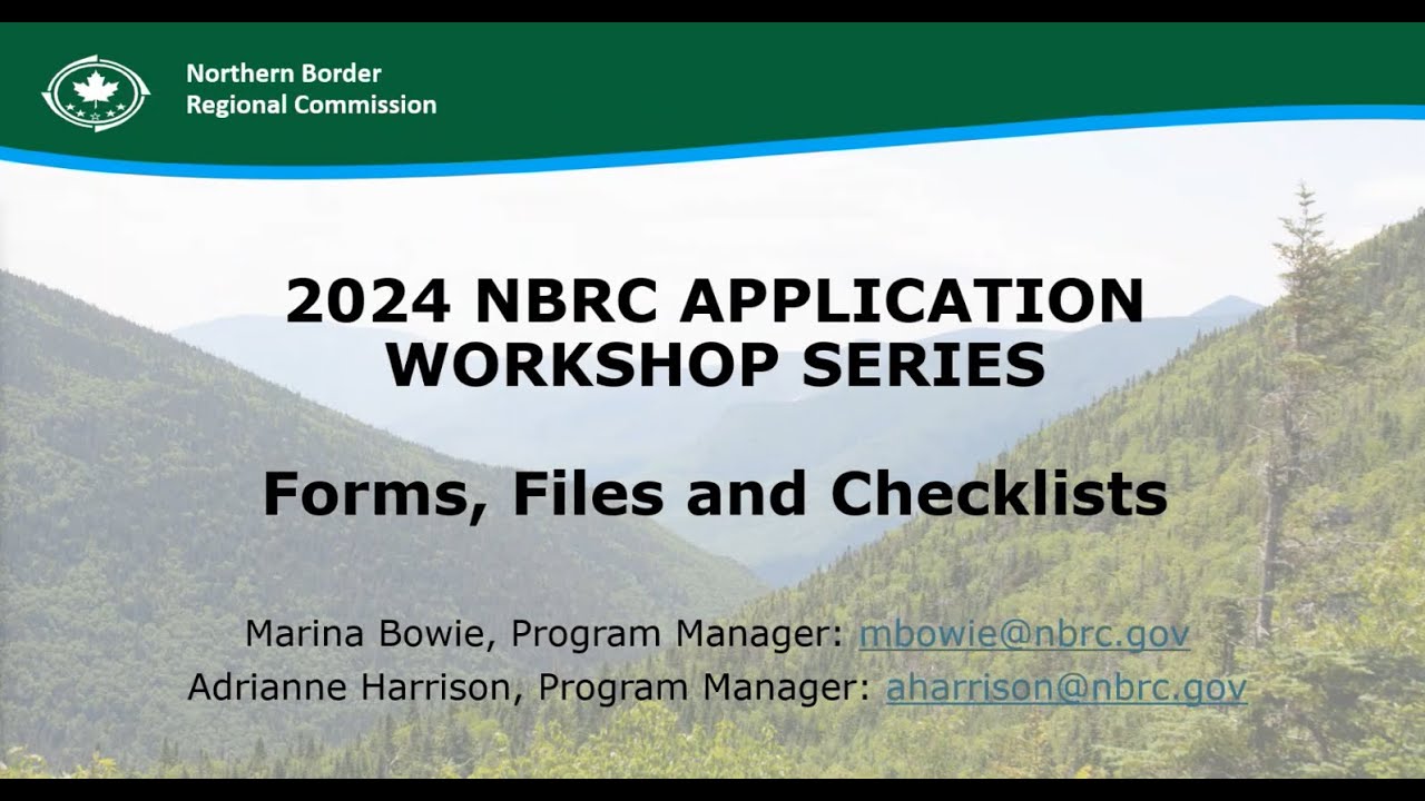Application Workshop 3: Application Forms, Files and Checklists