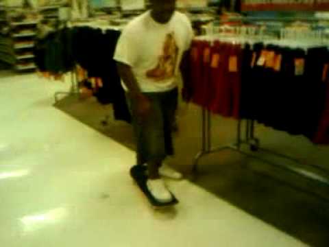Skateboarding in Target