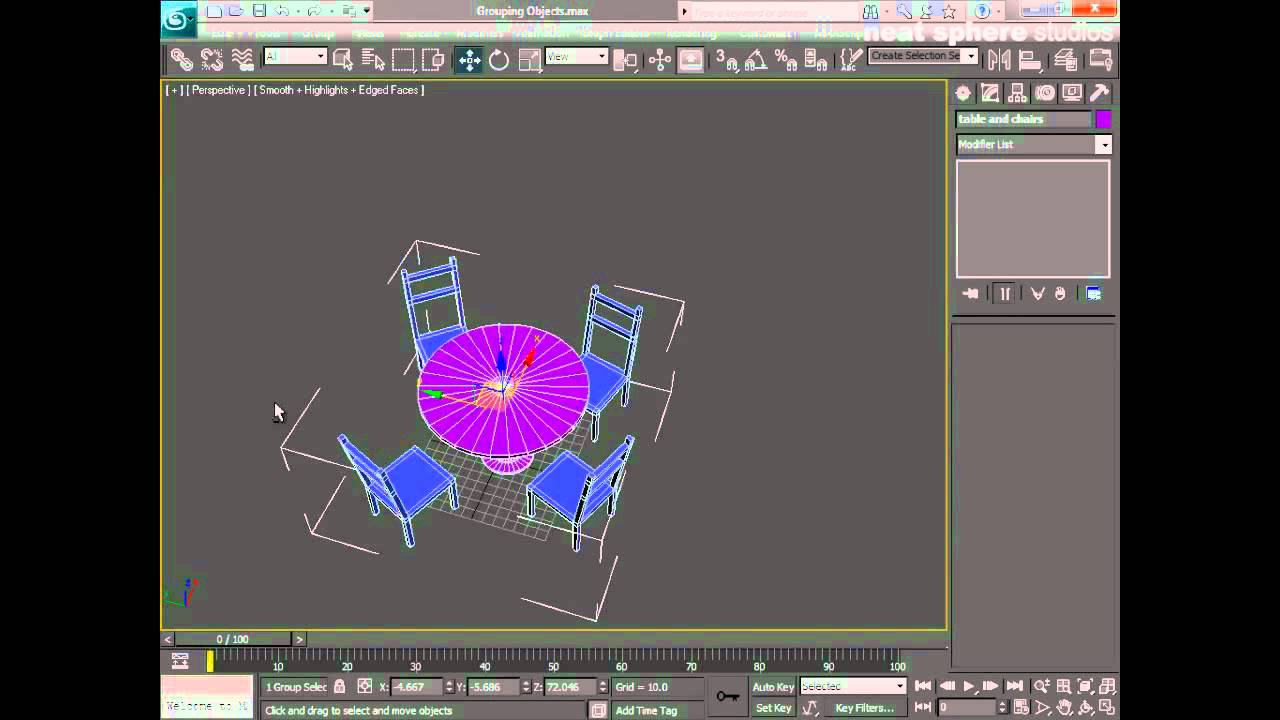 Learn Autodesk 3ds Max Essential Skills: Chapter 3 - Grouping Objects