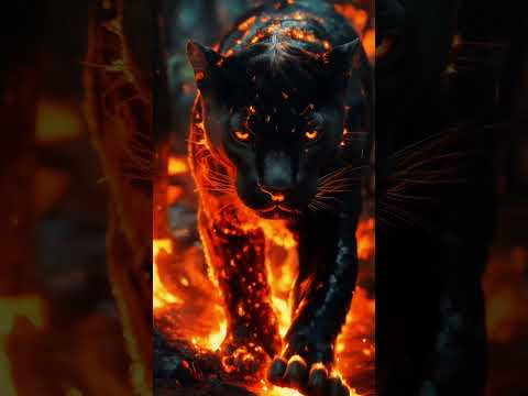 The Flaming Panther: Elegance in Fire