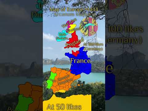 Map of Western Europe 1444