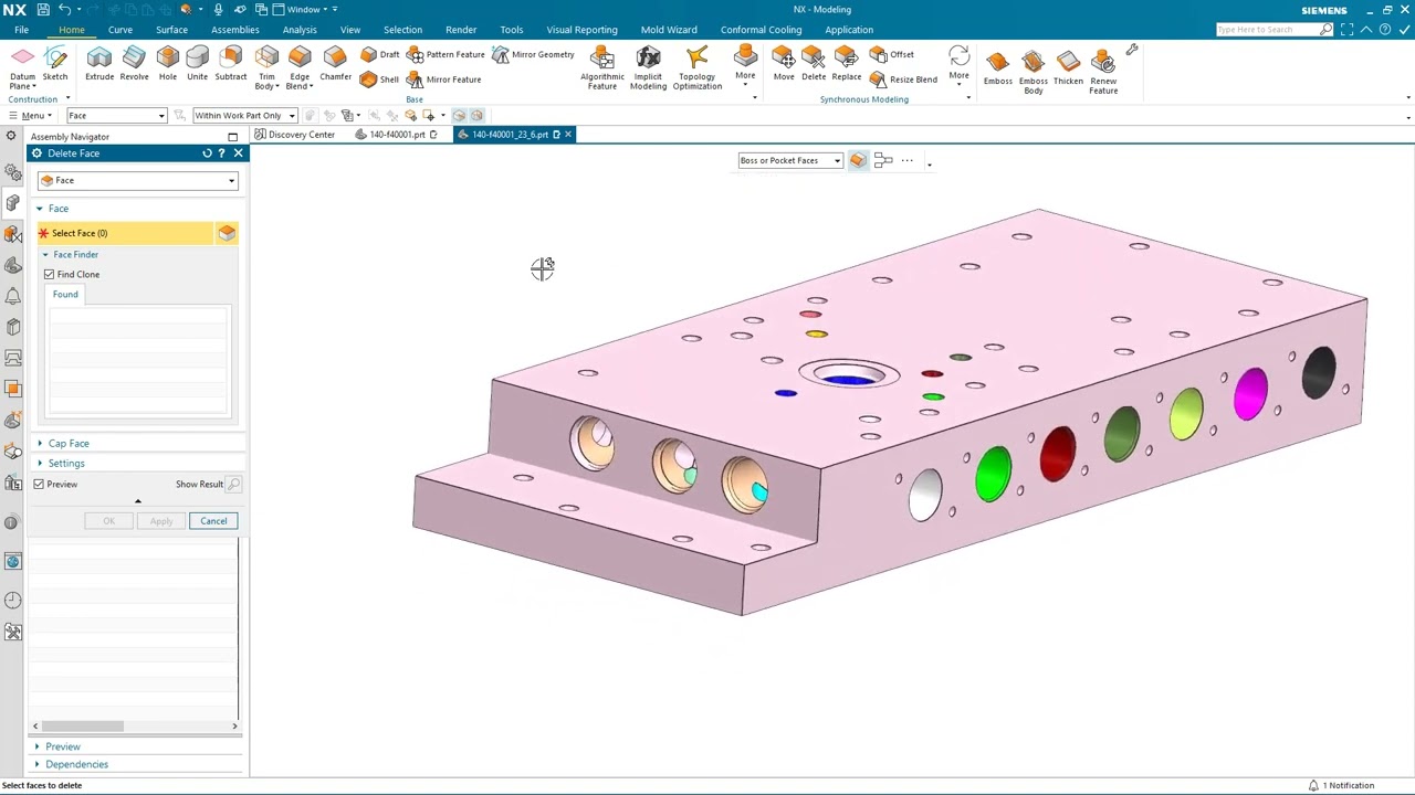 Siemens NX | Extracting internal volumes