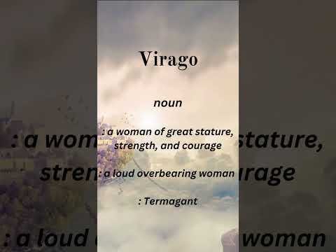 Virago - Today’s word has both positive and negative connotations, use it wisely! #reels #vocabulary