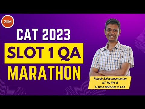 CAT 2023 Slot 1 Quant Marathon | CAT Previous Year Questions | 2IIM CAT Preparation