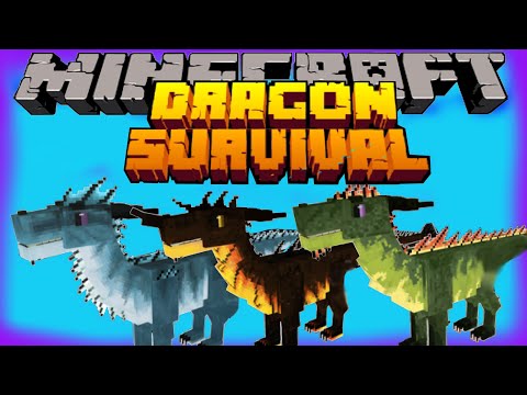 Play As a Dragon in Minecraft | Dragon Survival mod Showcase