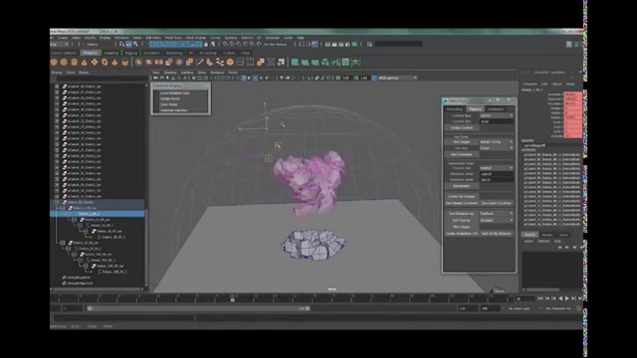 Debris Tool - Maya Python