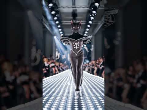 The Glamorous Catwoman Steals the Spotlight on the Runway!