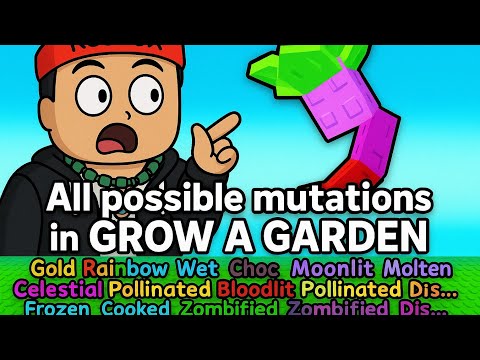 ALL Mutations in Roblox Grow a Garden (Full Mutation Guide!) 🌱🔥 #roblox #growagarden #flipaclip