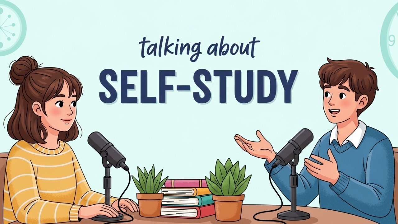 How to Talk About Self-Study in English | Easy English Podcast For Beginners