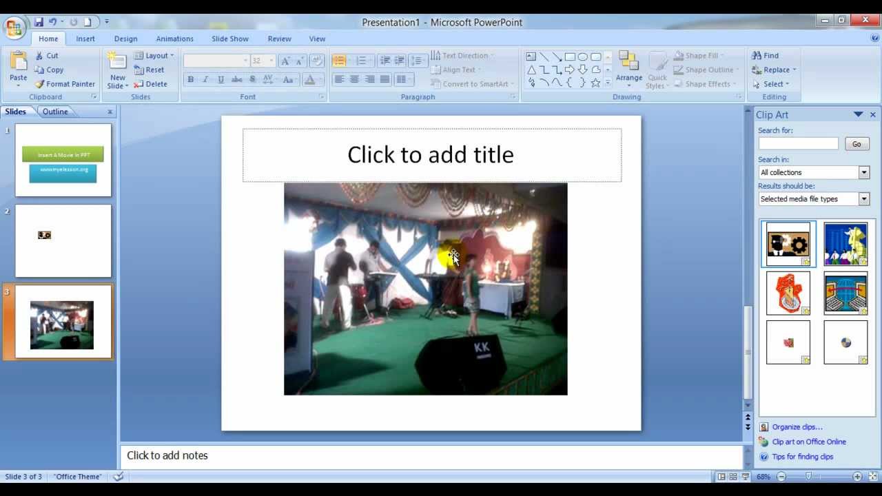 How To Insert Embed Video In Powerpoint Learn Excel Course Ms Word Course And Ms Excel Course