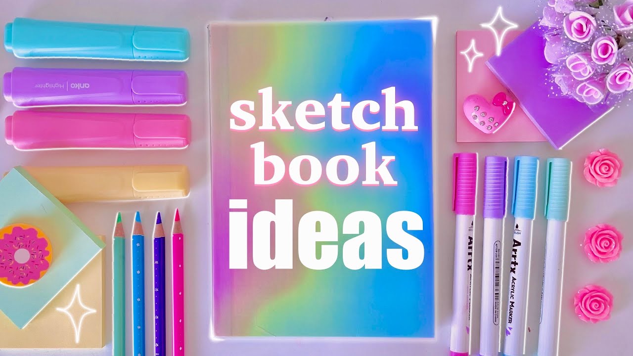 🌸 5 Ways to Fill Your Sketchbook \\ aesthetic, simple & cute 🌸
