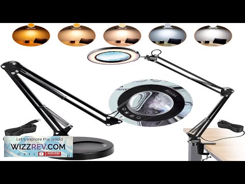 VEVOR Magnifying Glass with Light and Stand 5X Magnifying Lamp 4.3" Glass Review