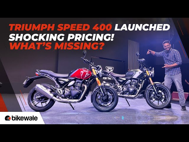 Triumph Speed 400 Launched @ Rs 2.23 Lakh | Price, Exhaust Sound ...