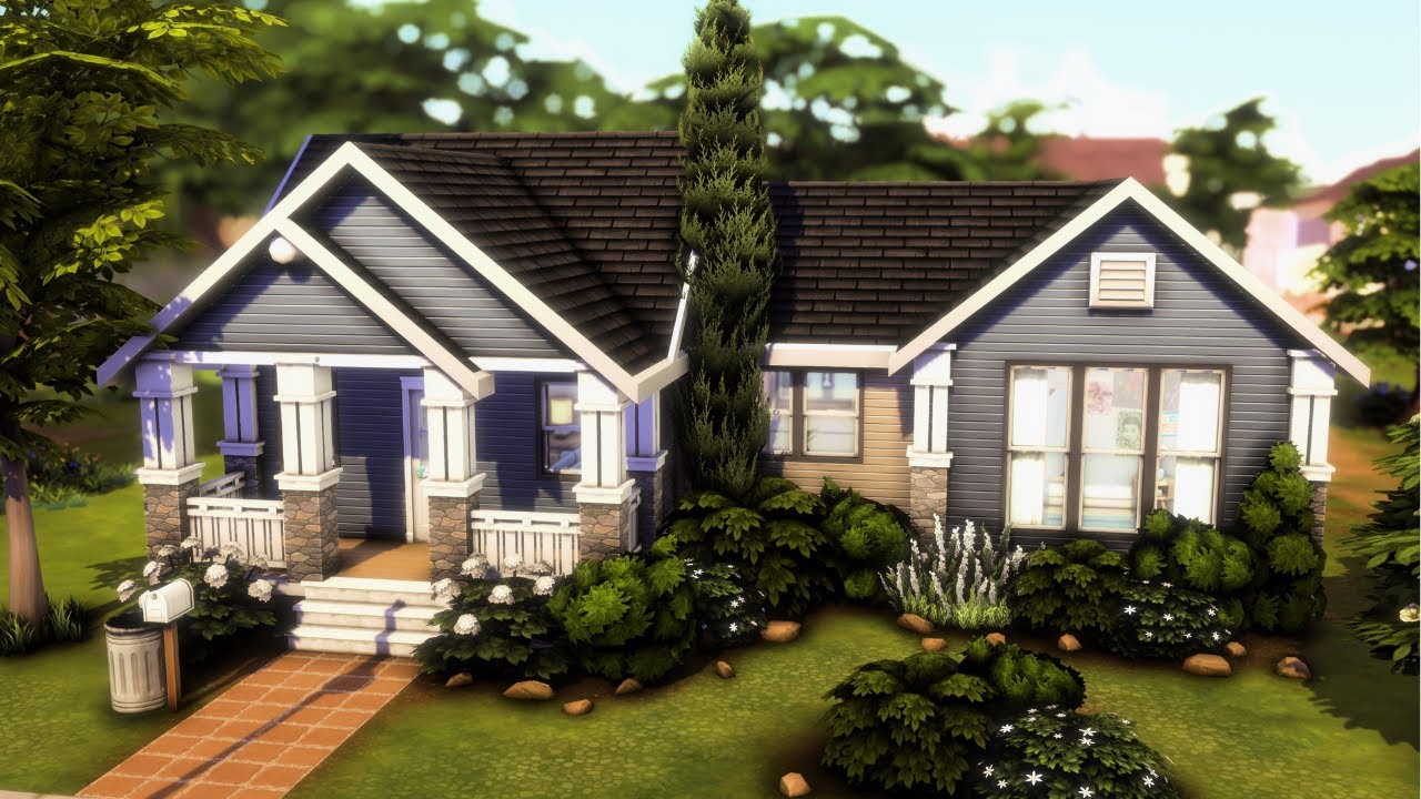 Two Bedroom Starter House 🏡 The Sims 4 Speed Build | No CC