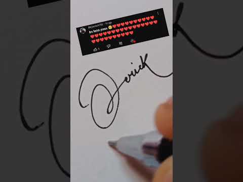 DERICK name signature ✨ #shortaday #viral #shorts