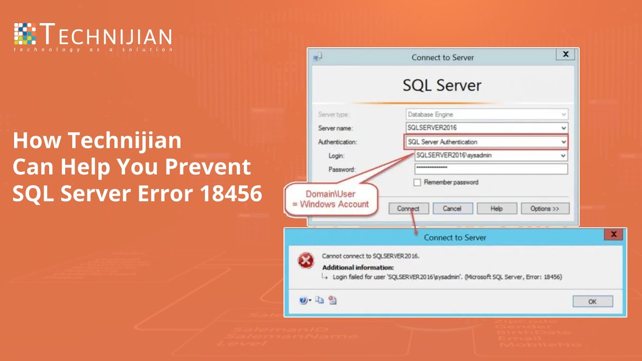 How Technijian Can Help You Prevent SQL Server Error 18456 | Managed IT Services