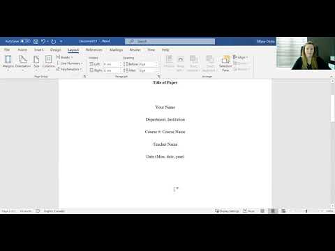 How to format Student Paper - APA 7