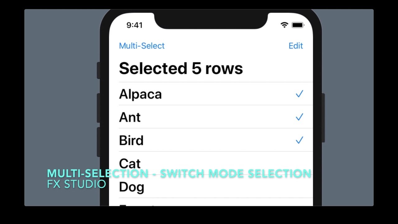 Multiple Selection with switch mode selection (one or more) | SwiftUI | Working with List