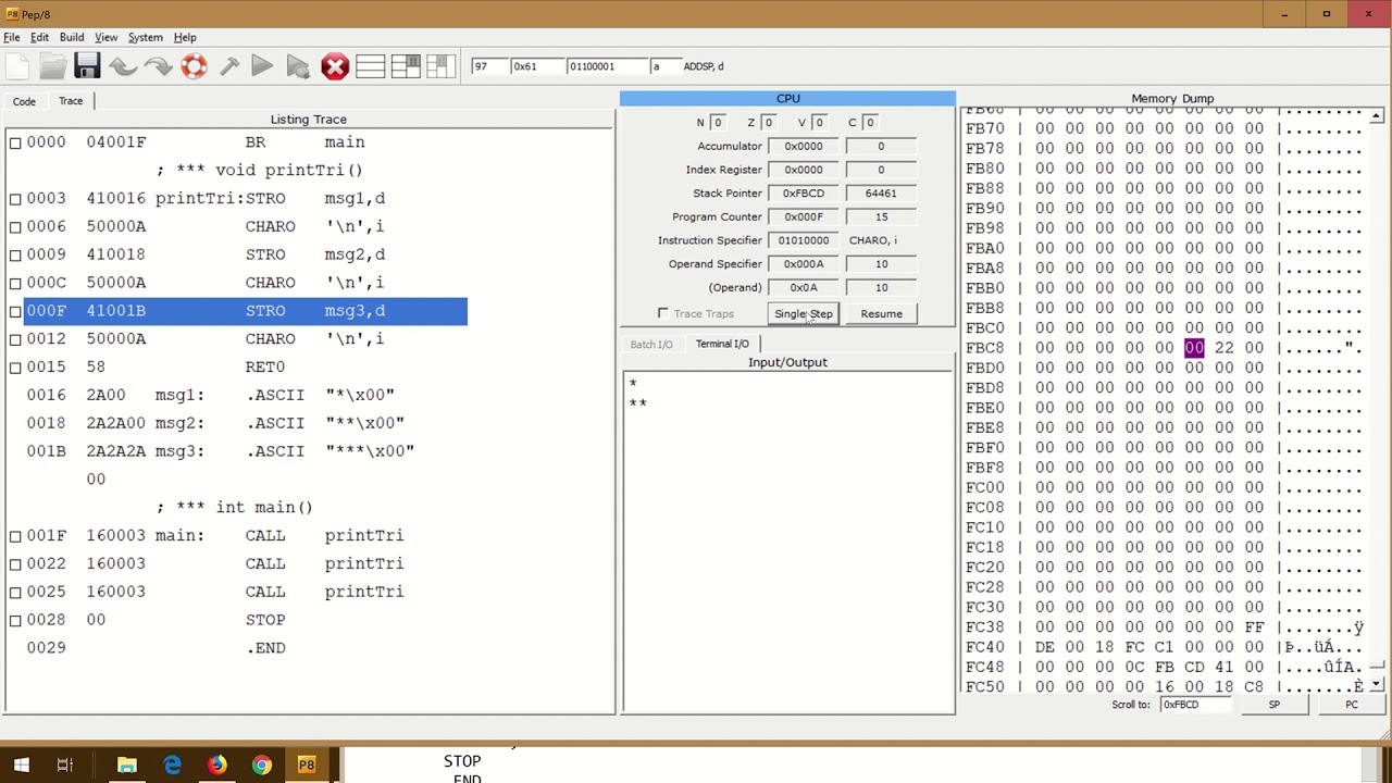CSC205 Pep8 Function Intro
