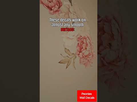 Peonies wall decals. #decorforanyroom https://amzn.to/3X6SV4q