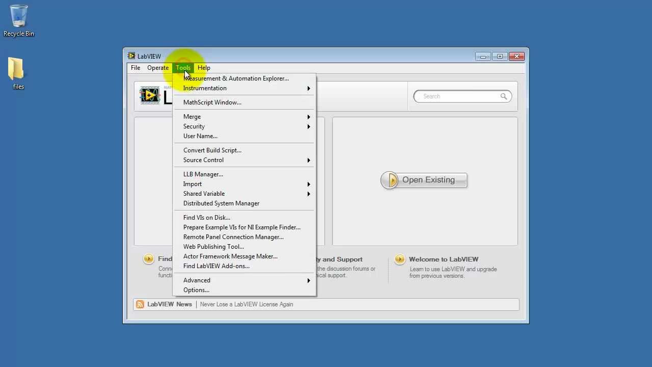 NI LabVIEW: MathScript Window basics