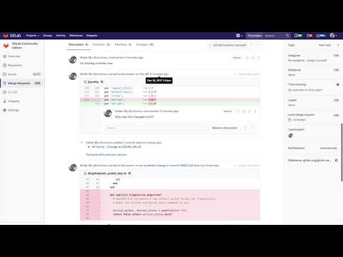 Demo: How to use Merge Request Commit Discussions