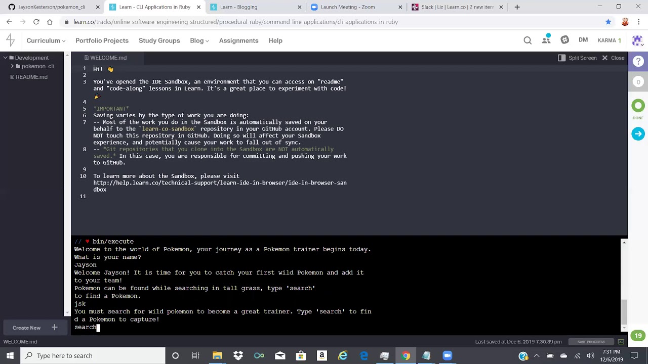 OO Ruby CLI Project Flatiron Walkthrough