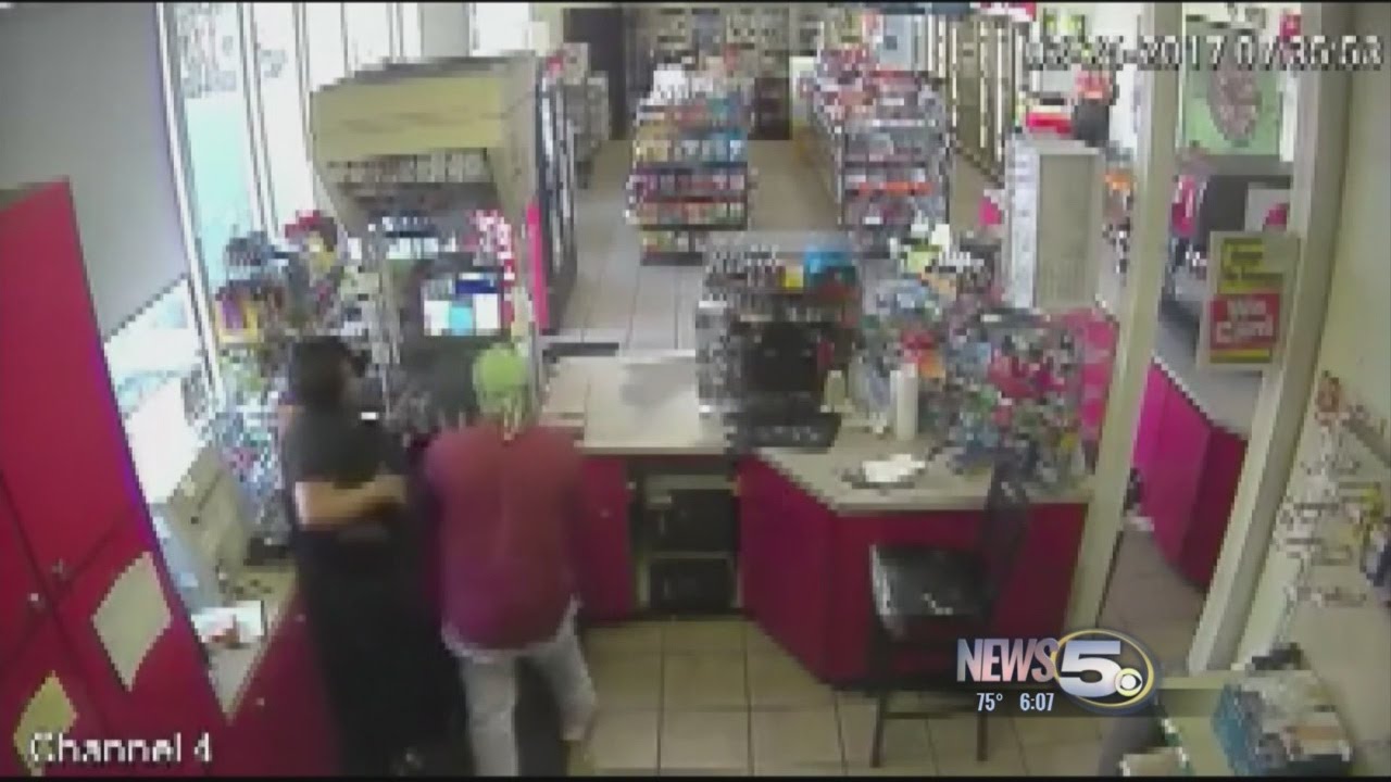 CAUGHT ON CAMERA: Gas Station Clerk Tries to Fend off Robber, MPD Looking for Suspect