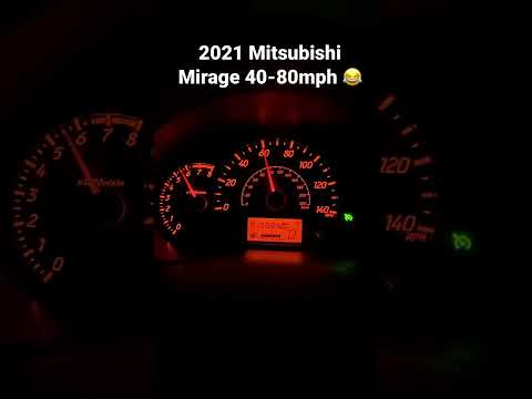 2021 Mitsubishi Mirage 40-80mph (yes, it’s painful)