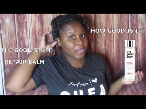 The Good Stuff Repair Balm on Type 4 High Porosity Natural Hair| Natural As Abby