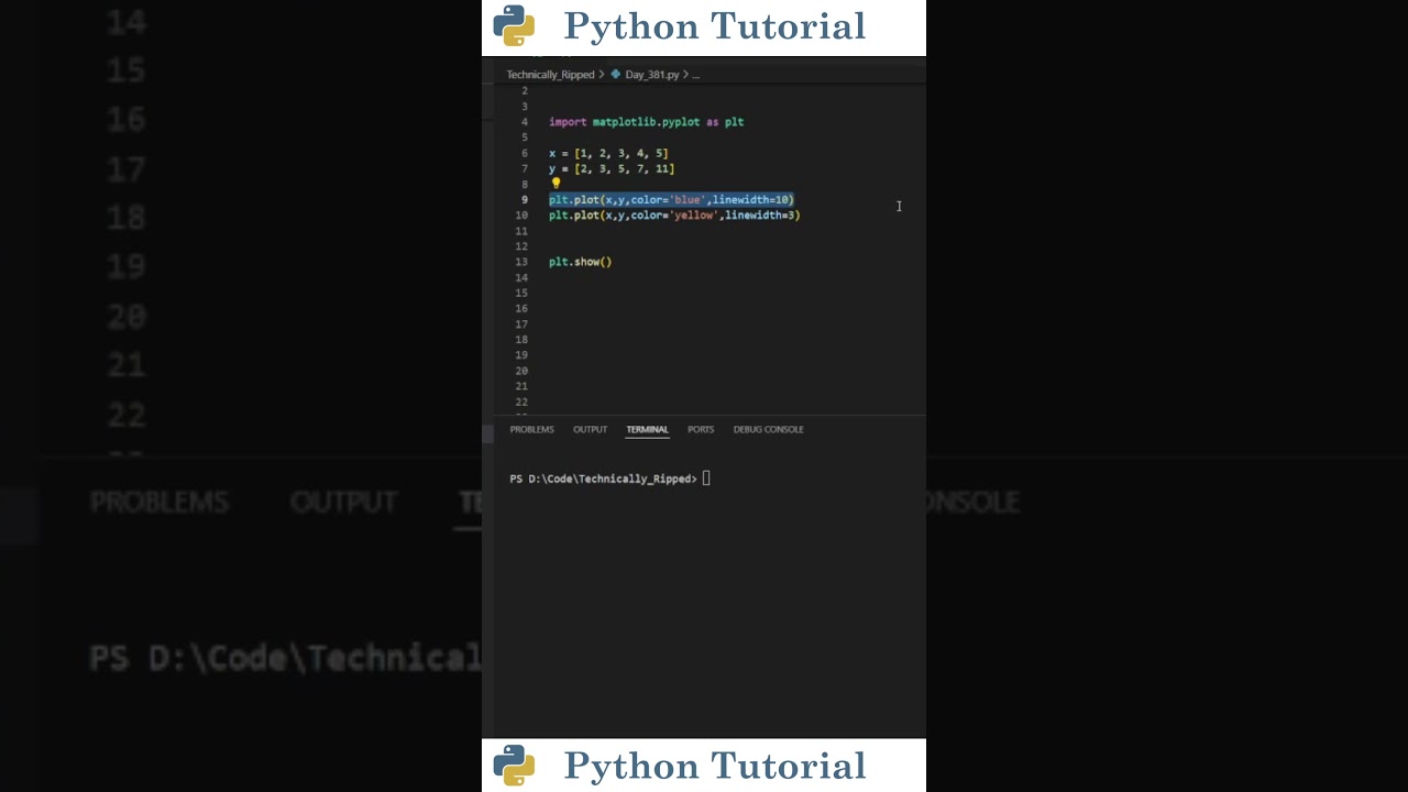 Change Line Outline Color In Matplotlib | Python Tutorial