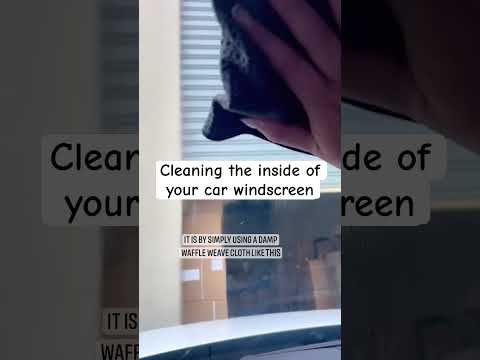 How to clean the inside of your car windscreen without leaving streaks and smudges