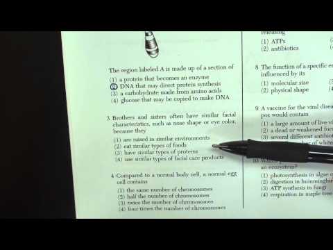 Question 3 Living Environment Regents January 2014