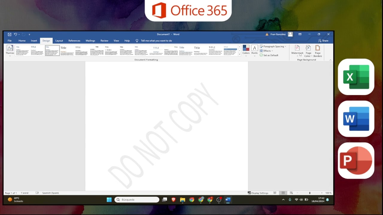 Cómo eliminar la marca de agua de un documento Word (tutorial Office)