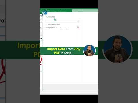 Quickly Import PDF Data into Excel ! ???? | Convert PDF to Editable Spreadsheet #shorts