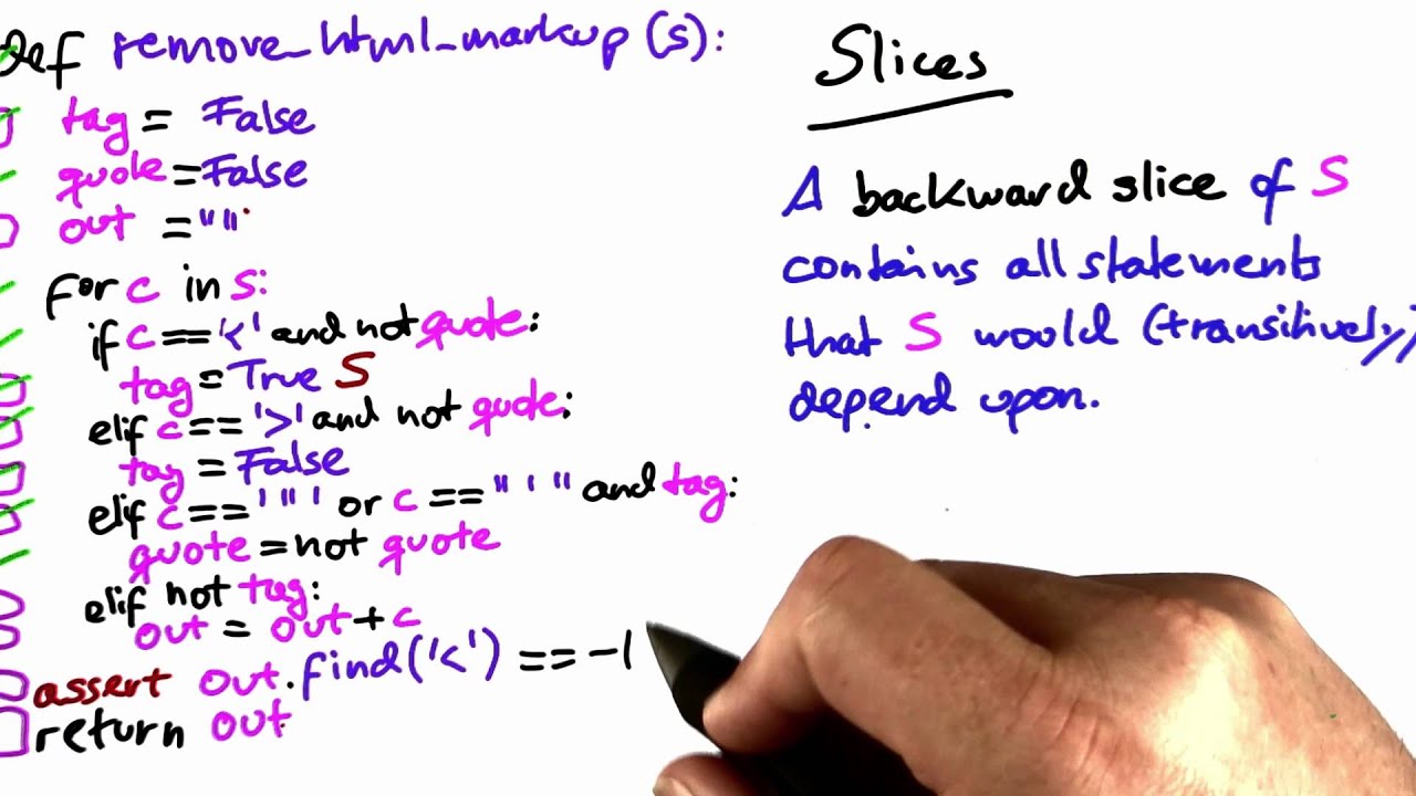 Backward Slice Solution - Software Debugging